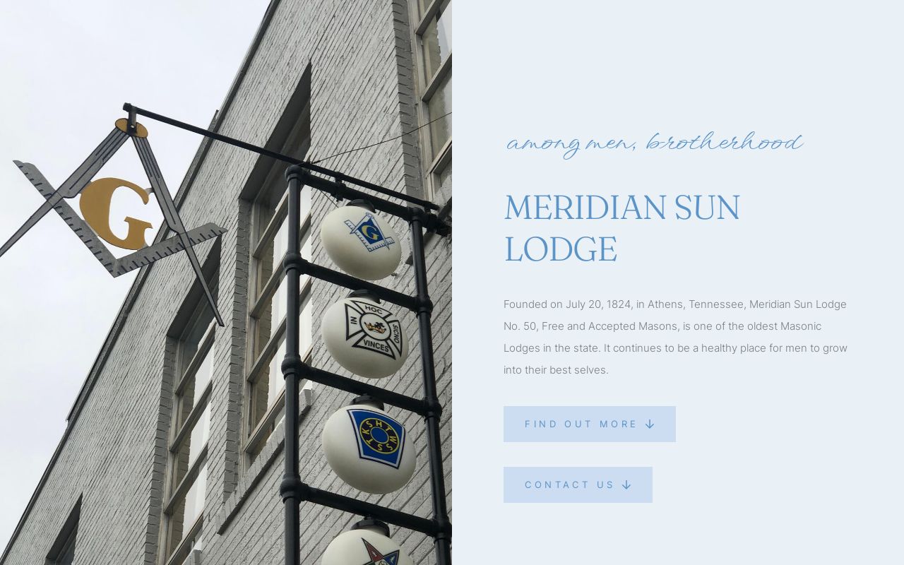 Meridian Sun Lodge No. 50, Athens, Tennessee